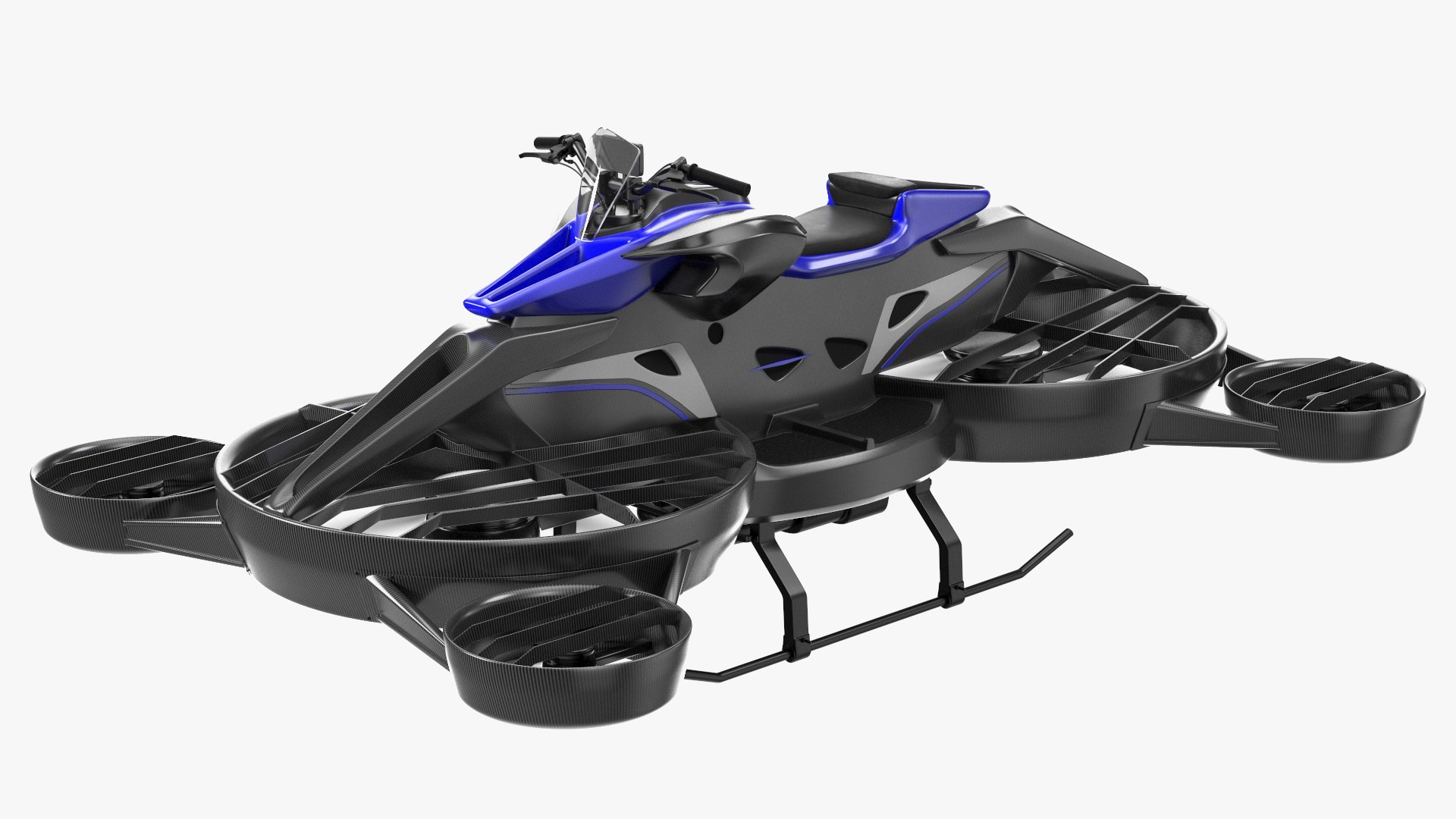 3D Blue Fly Hoverbike XTURISMO - TurboSquid 2114180