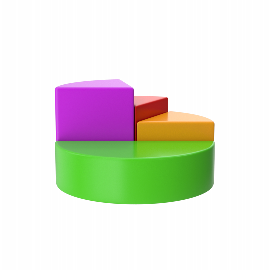 Pie Chart 3D Model - TurboSquid 2093366
