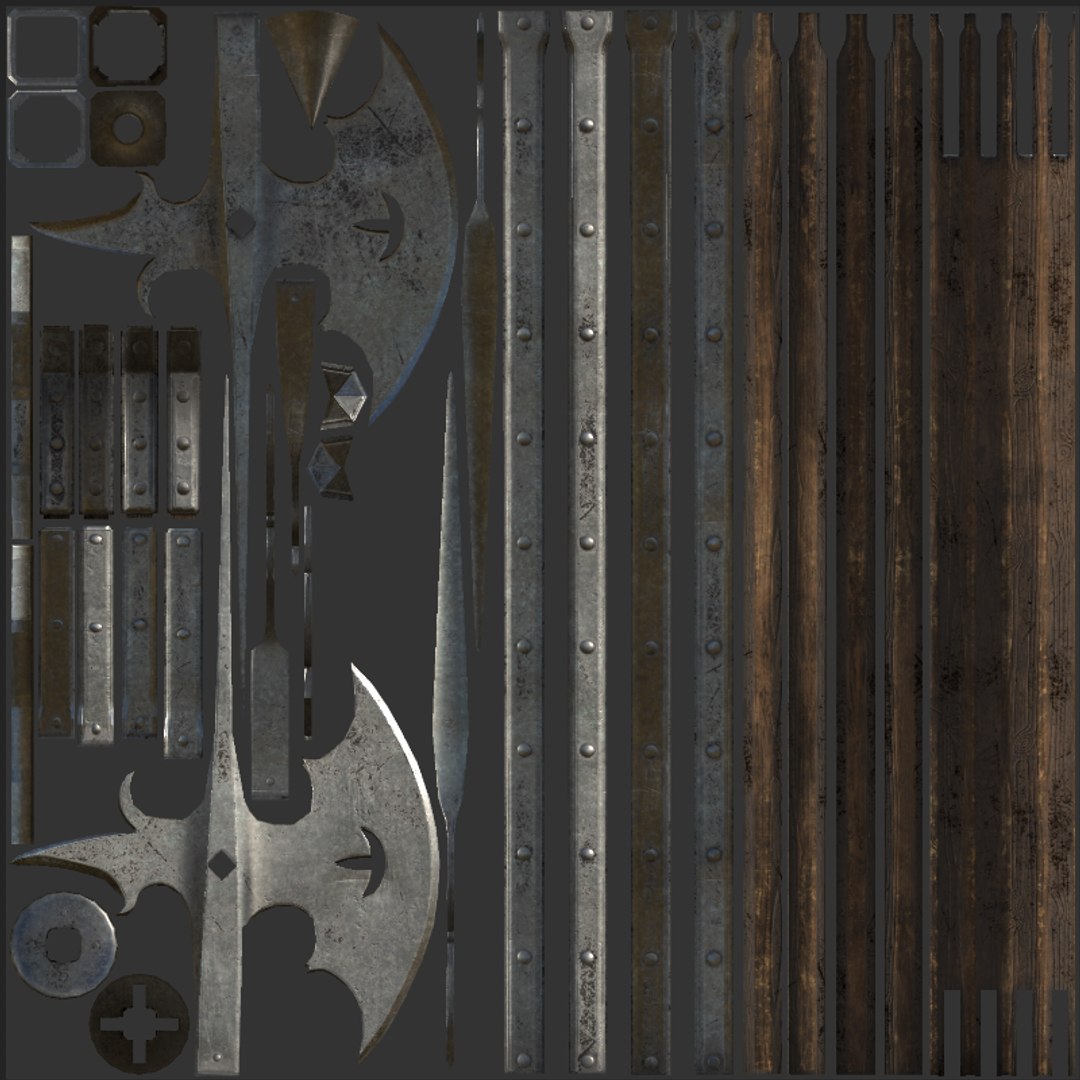 3D Medieval Halberd Model - TurboSquid 2132525