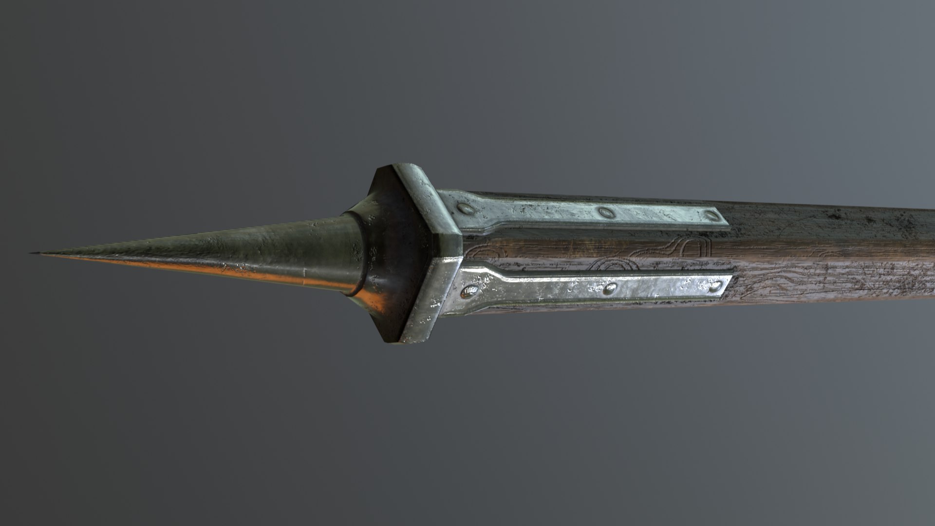 3D Medieval Halberd Model - TurboSquid 2132525
