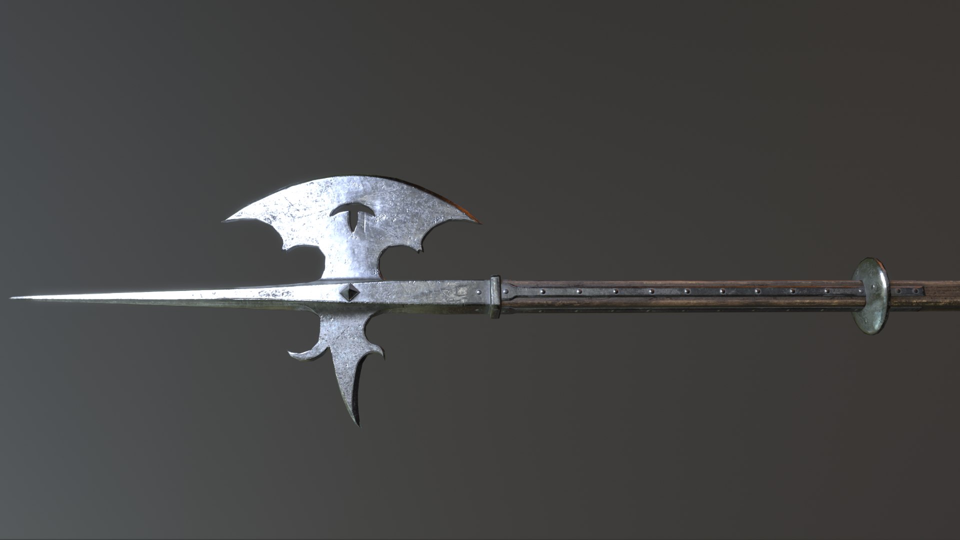 3D Medieval Halberd Model - TurboSquid 2132525