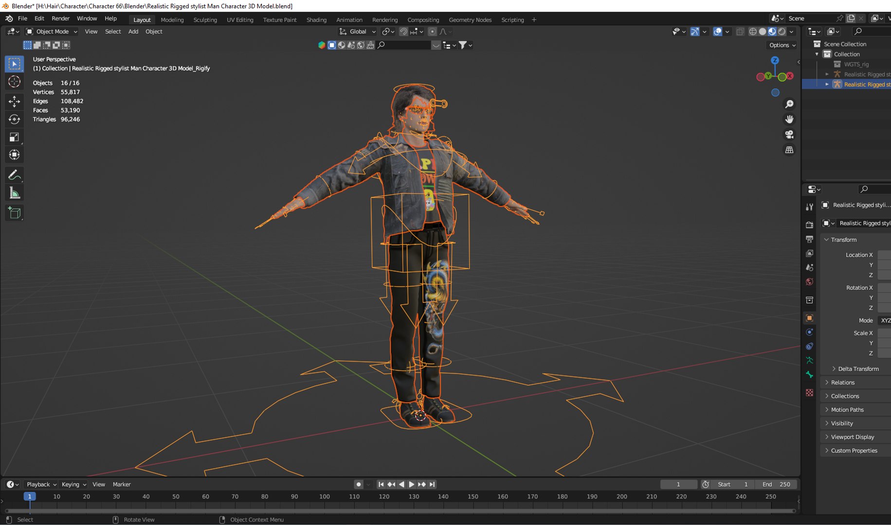Realistic Rigged Stylist Man Character 3D Model 3D model - TurboSquid ...