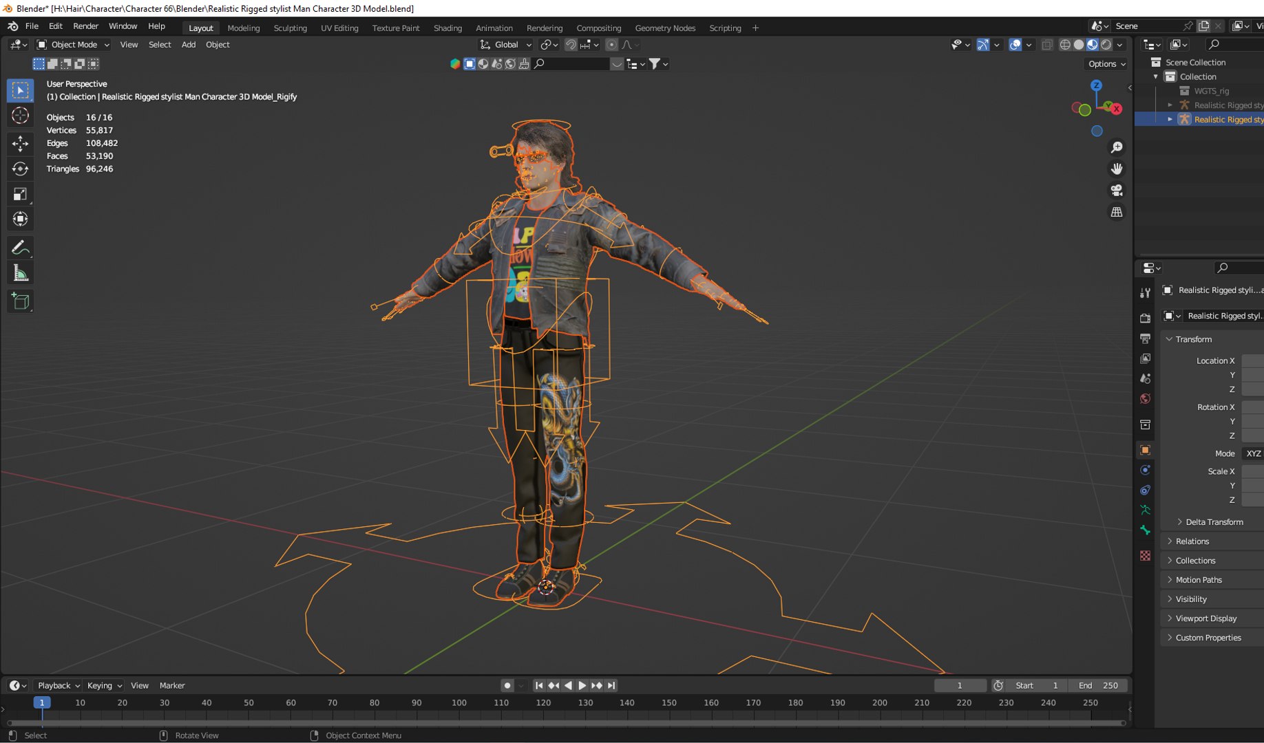 Realistic Rigged Stylist Man Character 3D Model 3D model - TurboSquid ...