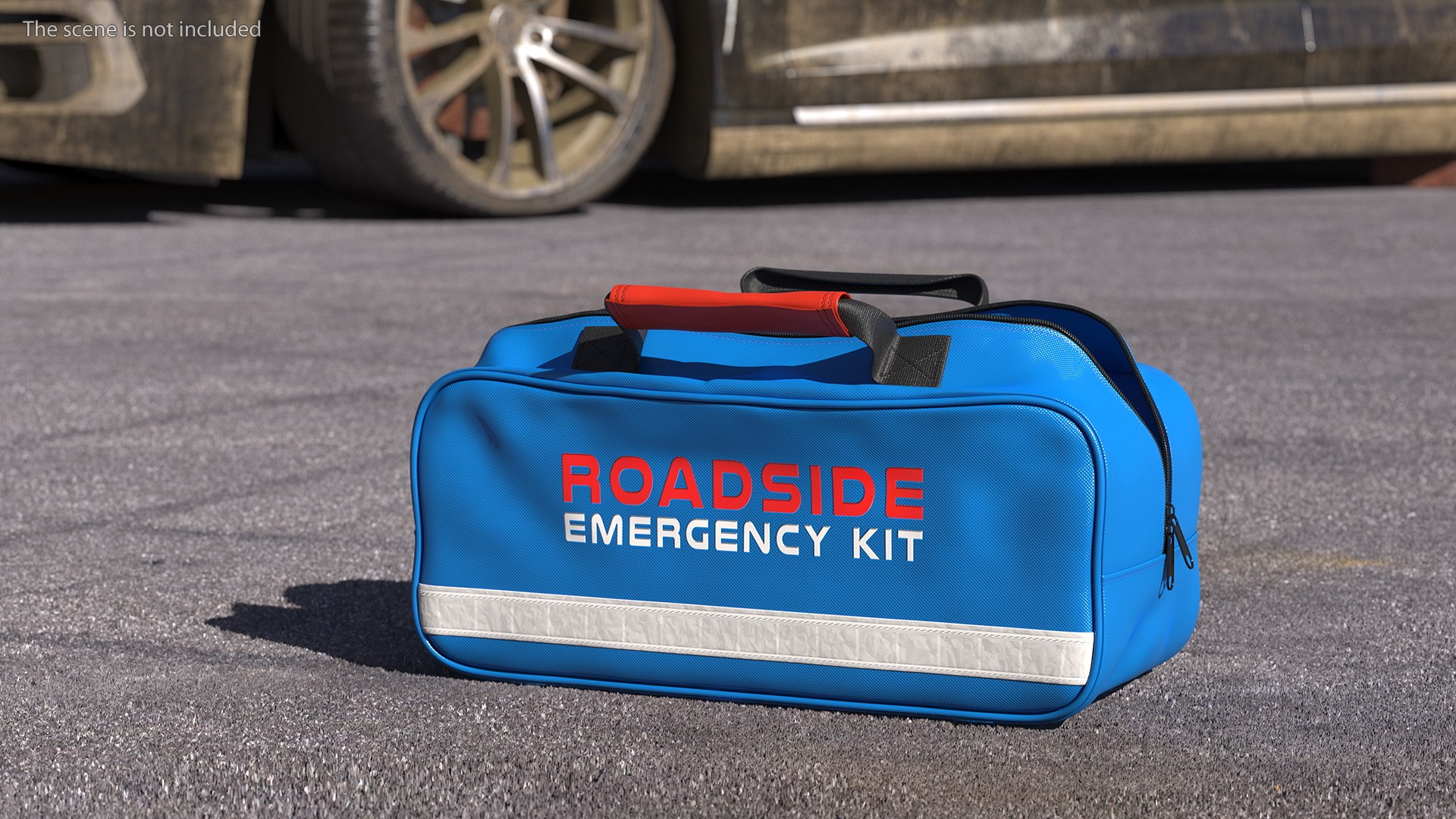 Roadside Emergency Assistance Kit Bag Open 3D Model - TurboSquid 1852907
