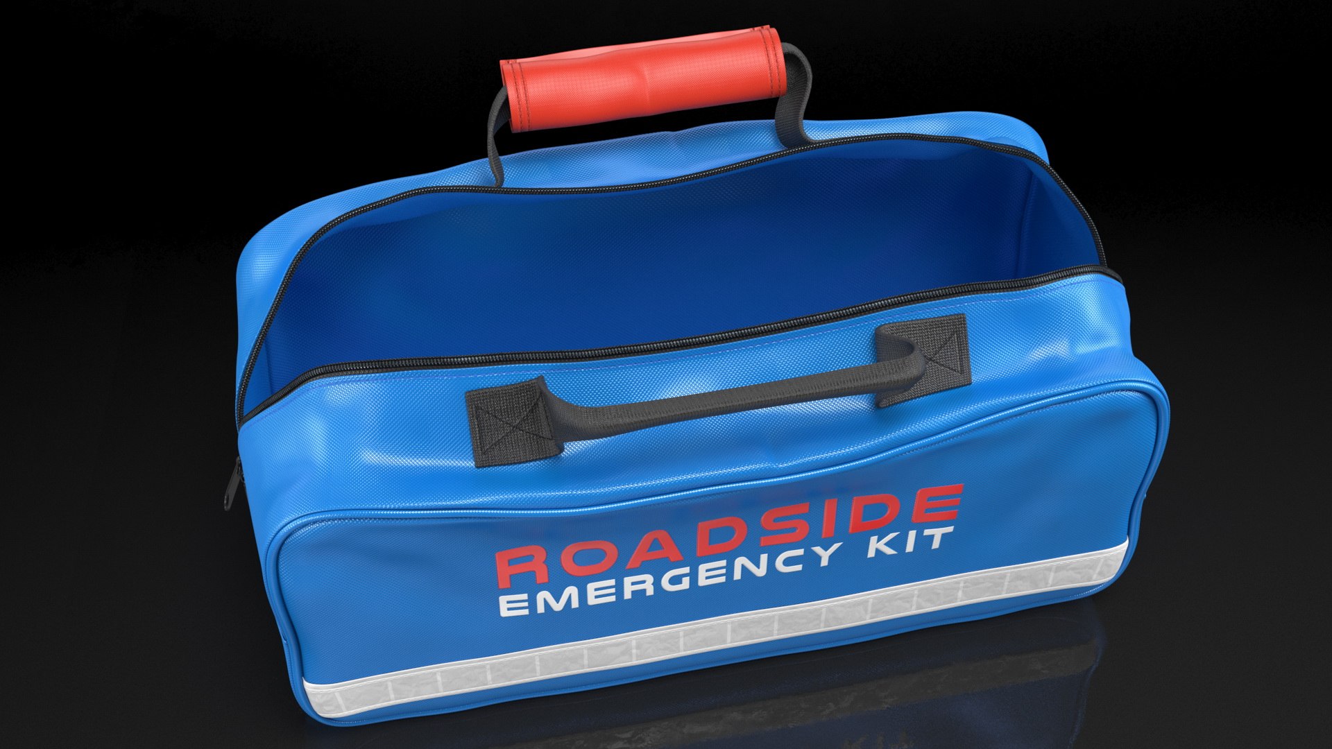 Roadside Emergency Assistance Kit Bag Open 3D Model - TurboSquid 1852907