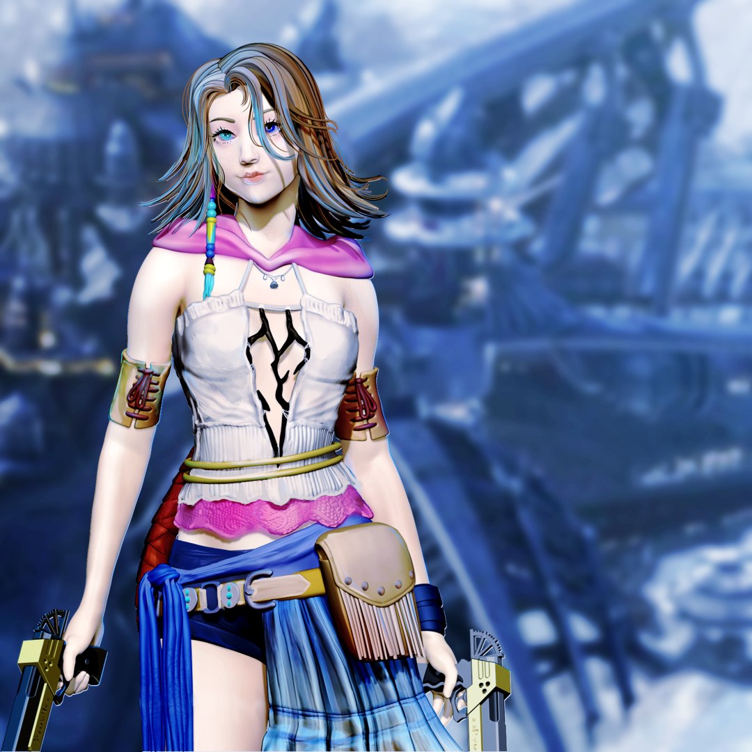 Yuna Final Fantasy X-2 Printable 3D Model - TurboSquid 2571012