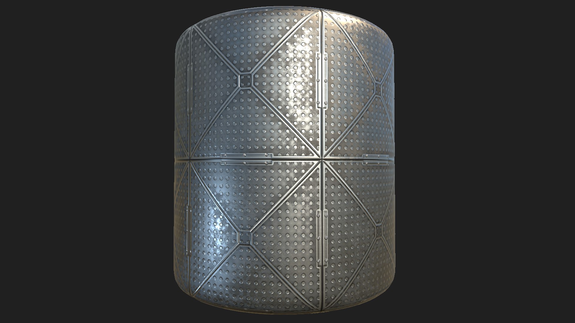 Seamless Tillable PBR Metal Floor Material Textures 3D Model ...