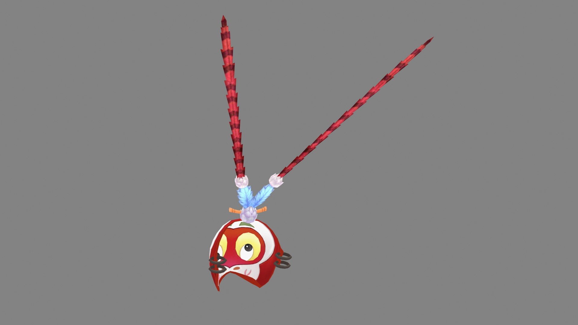 3D Cartoon Monkey King Mask Model - TurboSquid 2105994