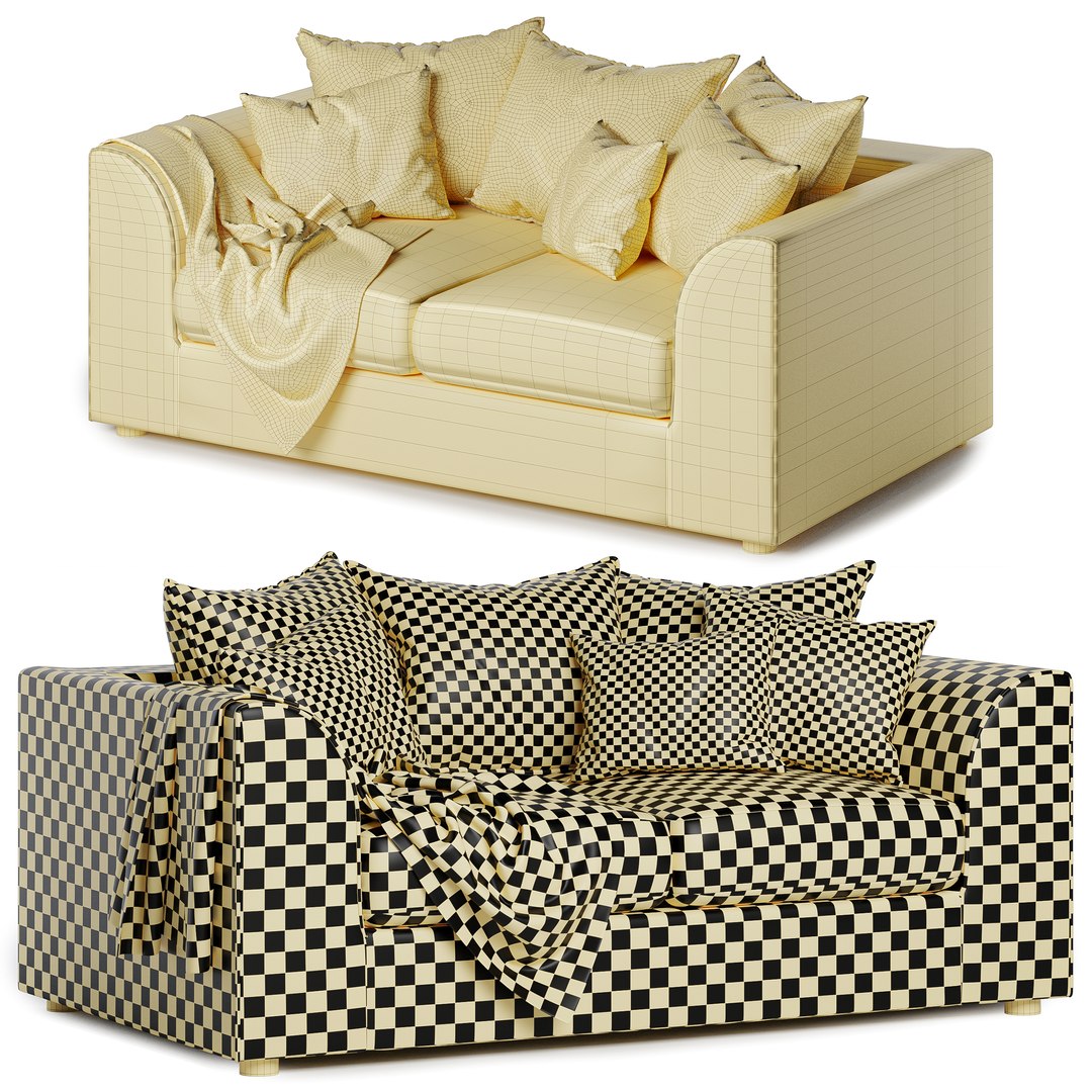 Holly 2 Seater Sofa 3D Model - TurboSquid 2286884