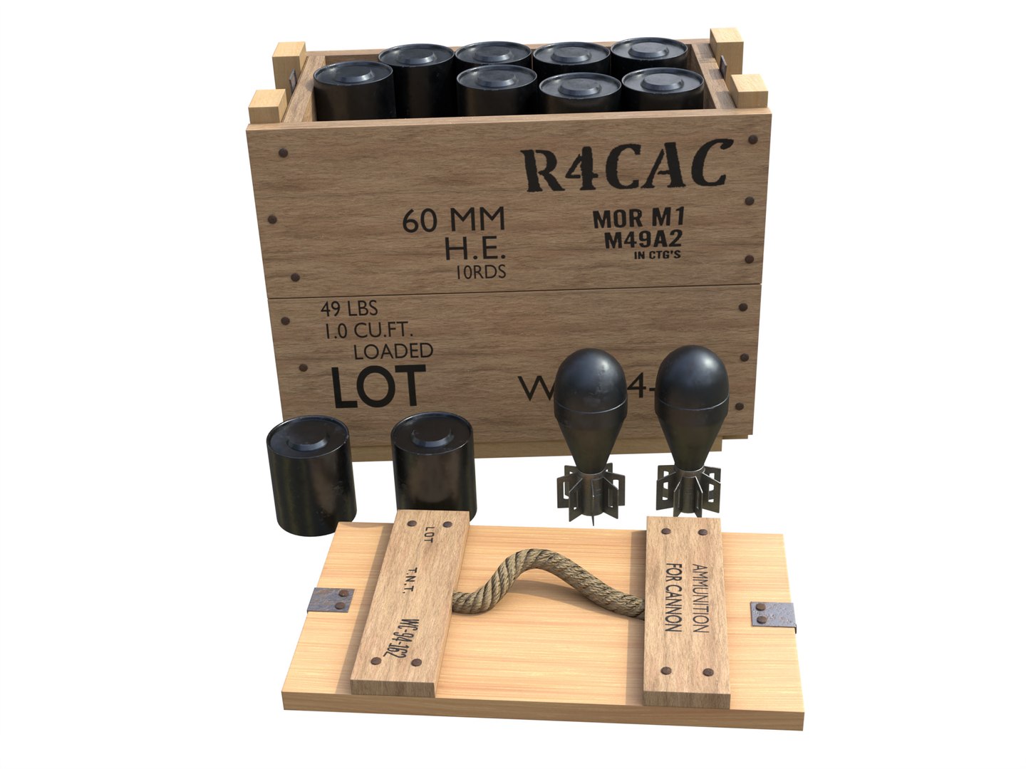 Crate explosives model - TurboSquid 1485315