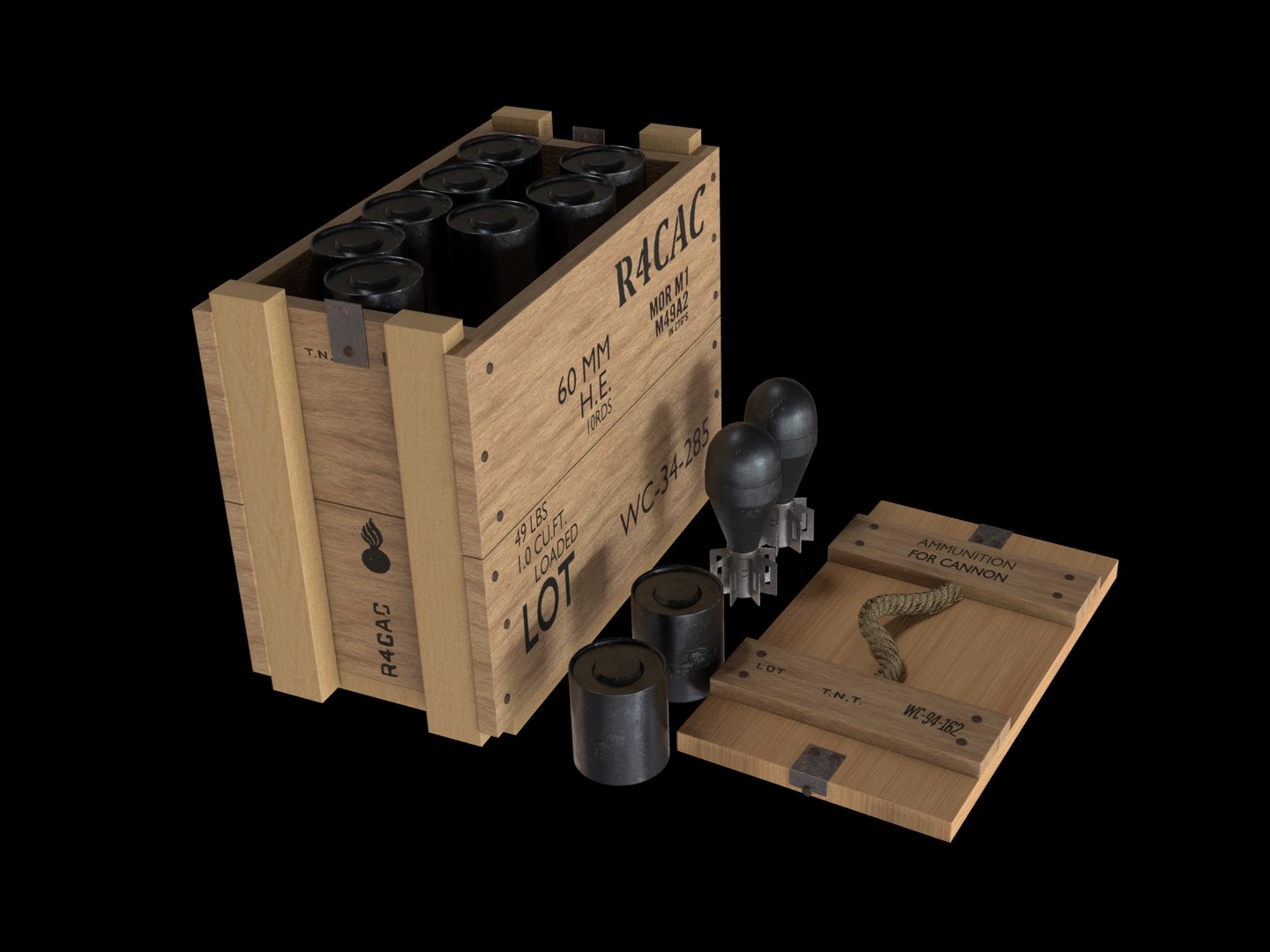 Crate explosives model - TurboSquid 1485315