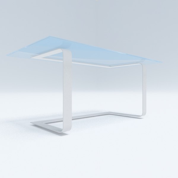 3D realistic glass table design model - TurboSquid 1314376