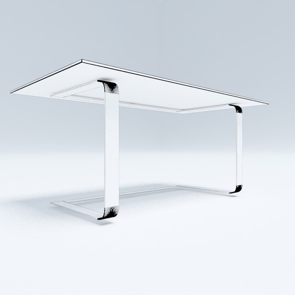 3D realistic glass table design model - TurboSquid 1314376