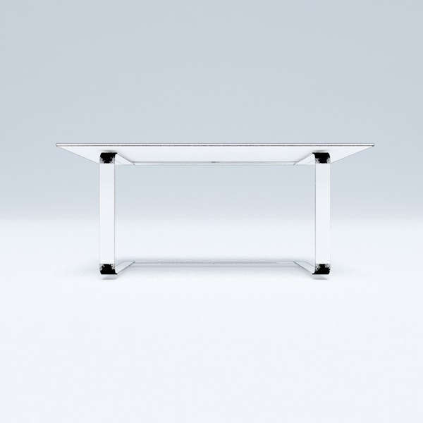 3D realistic glass table design model - TurboSquid 1314376