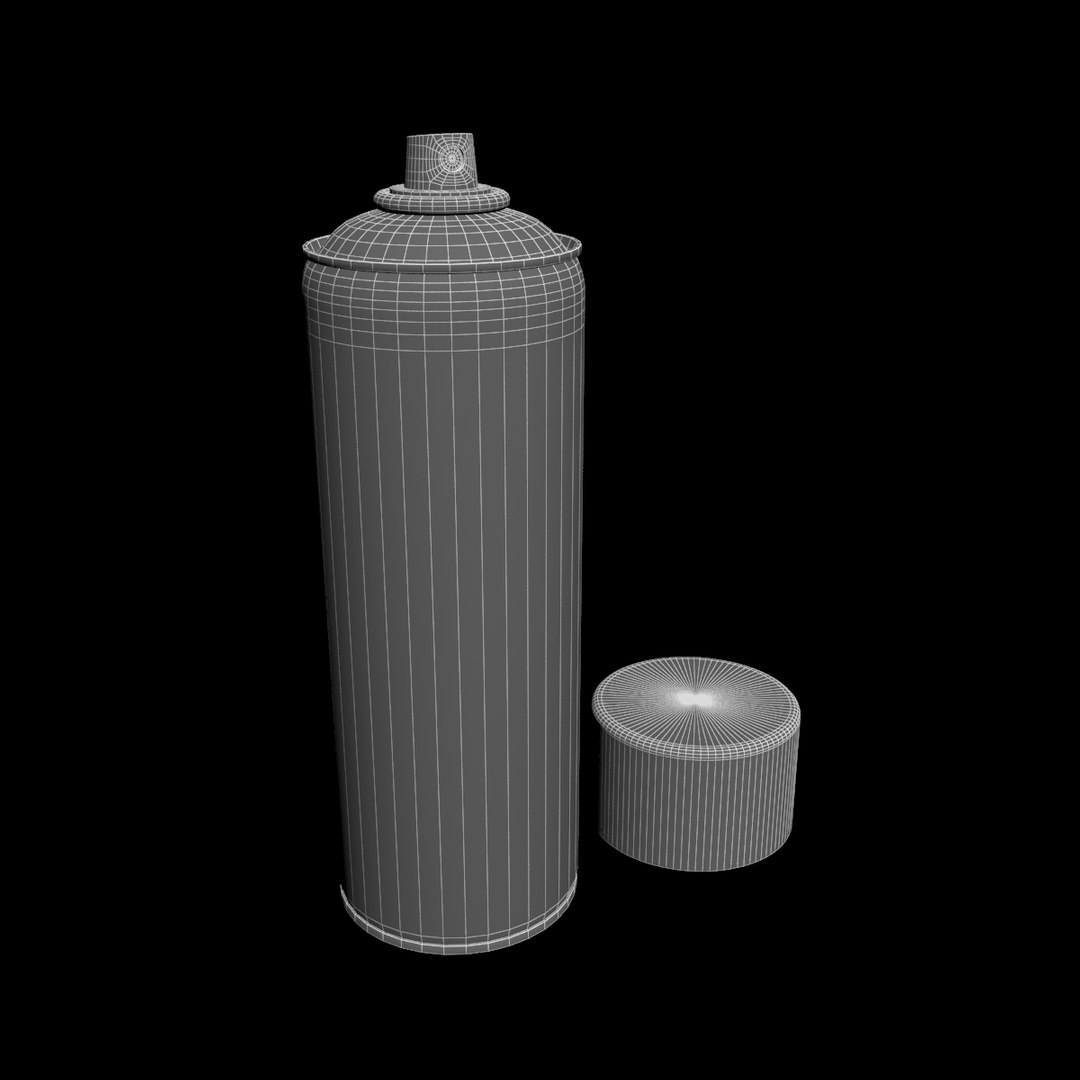 Spray Paint Bomb Drop 3d Model