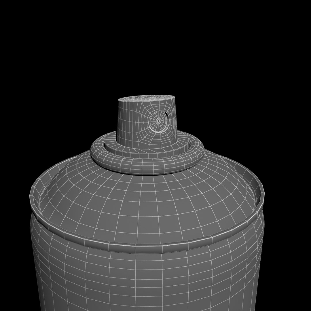 Spray Paint Bomb Drop 3d Model