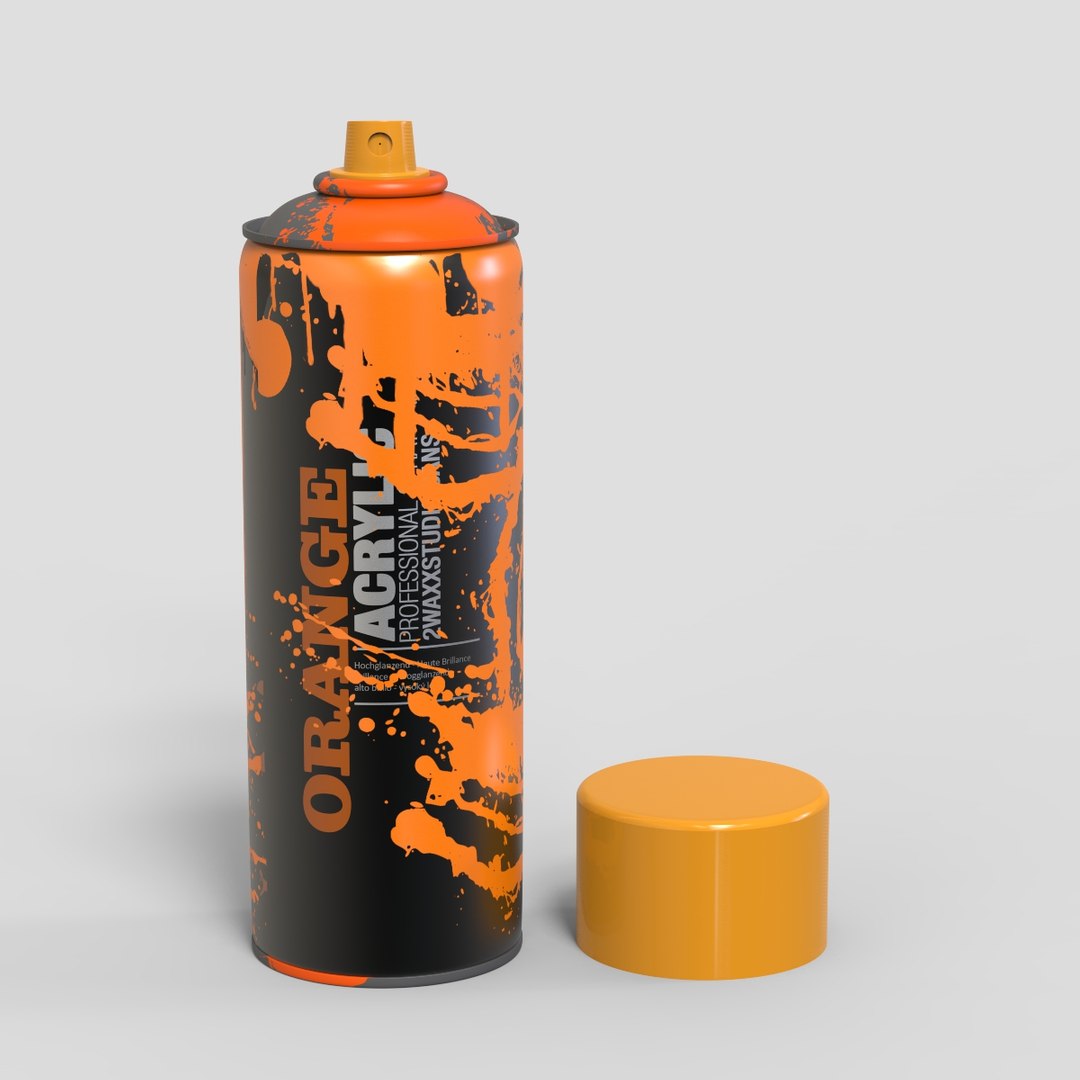 Spray Paint Bomb Drop 3d Model