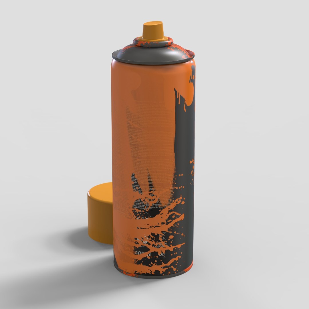 Spray Paint Bomb Drop 3d Model