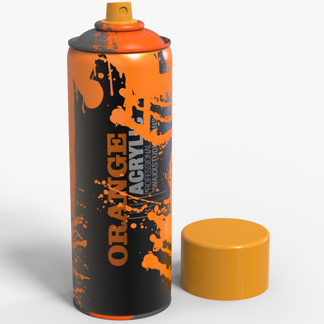Spray Paint Bomb Drop 3d Model