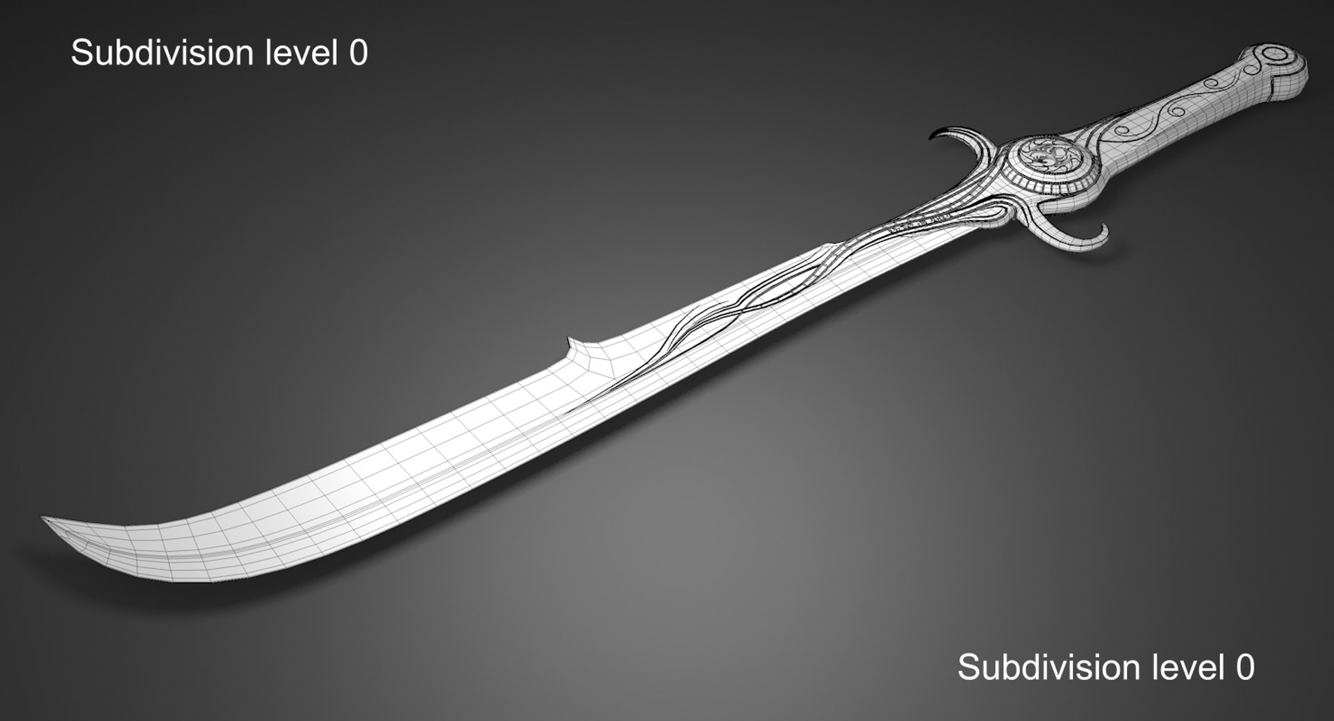 Arabian Sword 3D Model - TurboSquid 1211968