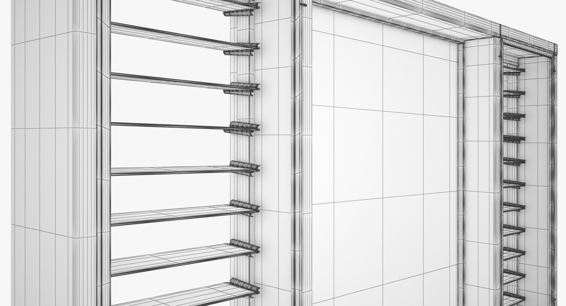 2m x 1m window frame 3D model - TurboSquid 1325327