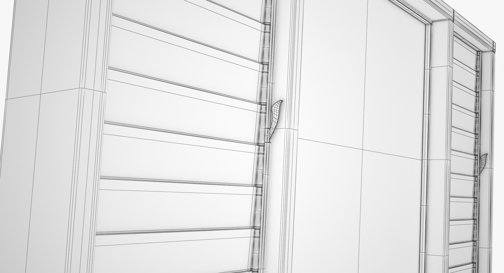 2m x 1m window frame 3D model - TurboSquid 1325327