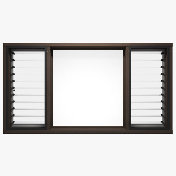 2m x 1m window frame 3D model - TurboSquid 1325327
