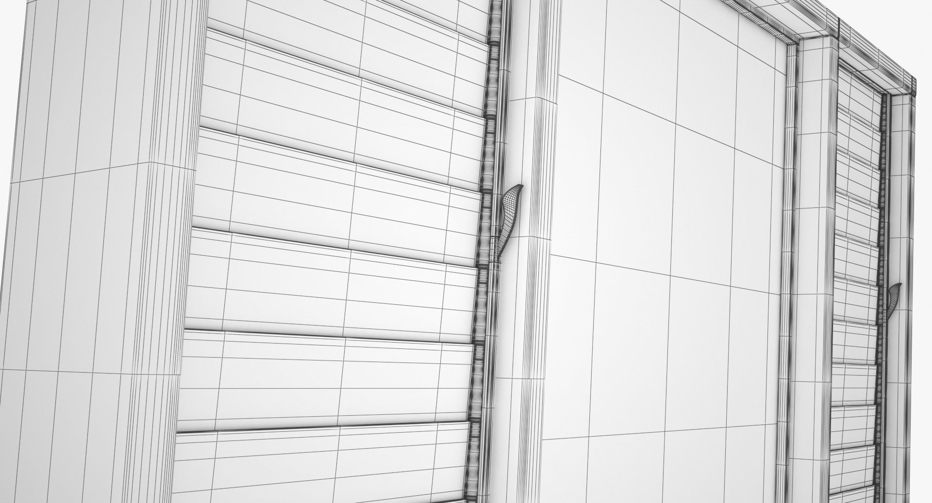 2m x 1m window frame 3D model - TurboSquid 1325327