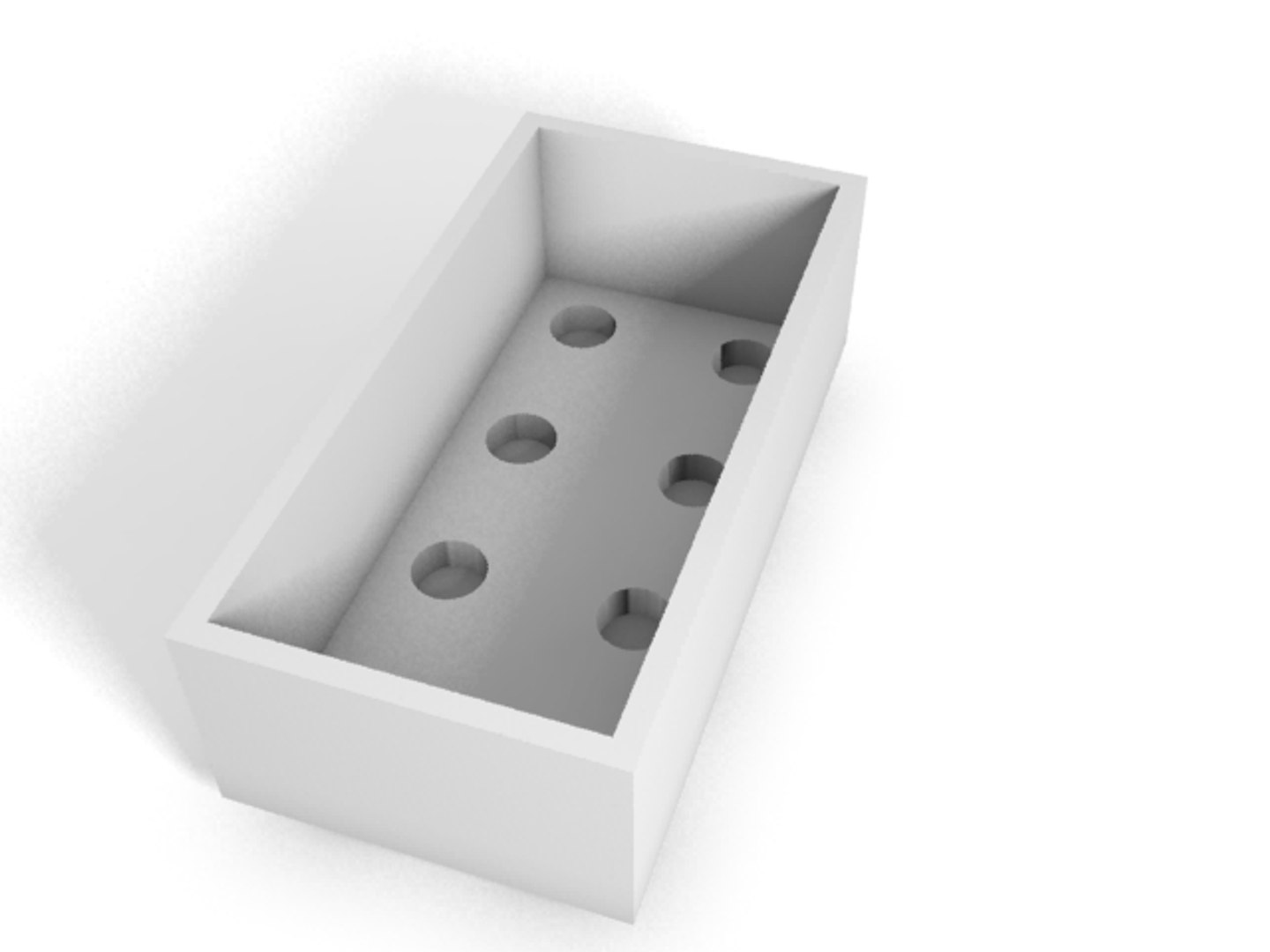 4x2 generic lego brick 3d 3ds