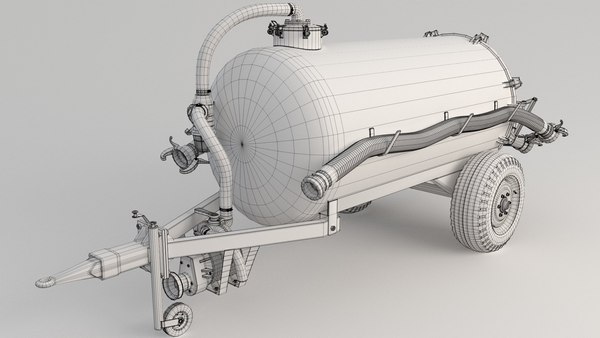 Septic - water tanker 3D model - TurboSquid 1525673