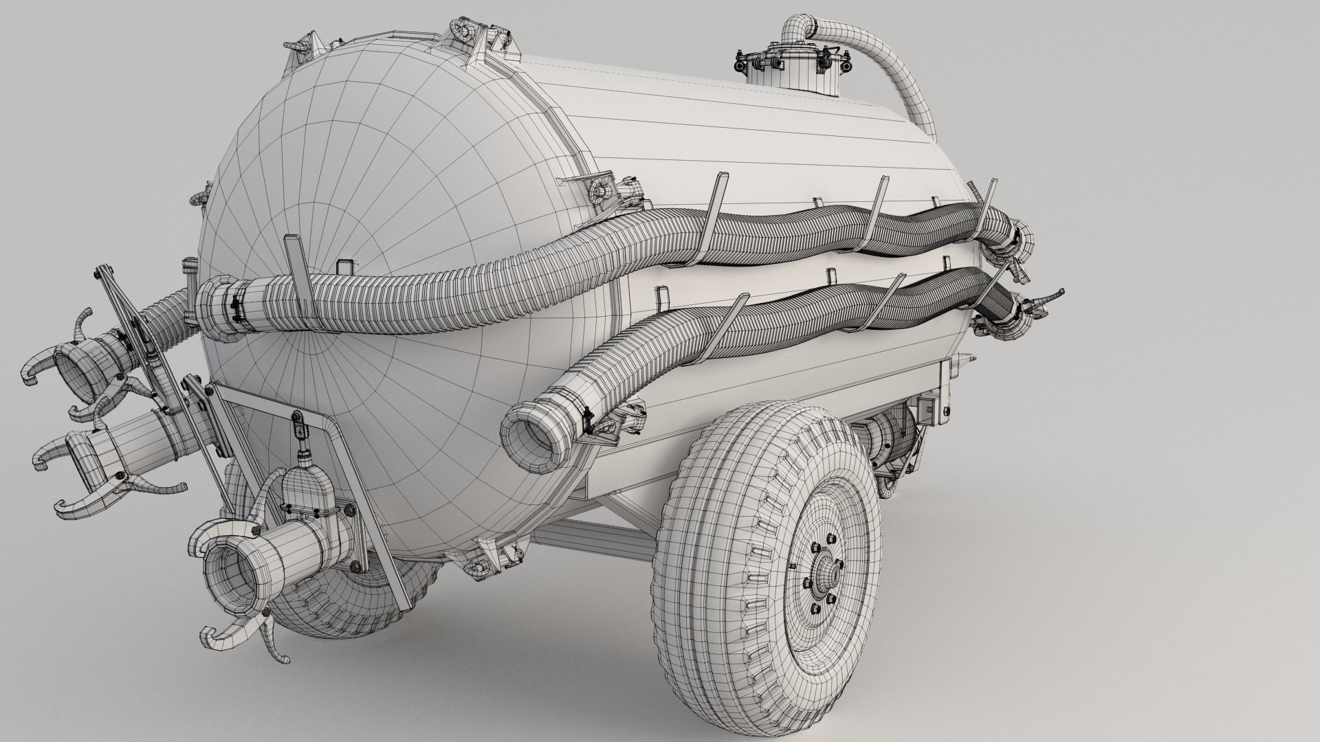 Septic - water tanker 3D model - TurboSquid 1525673