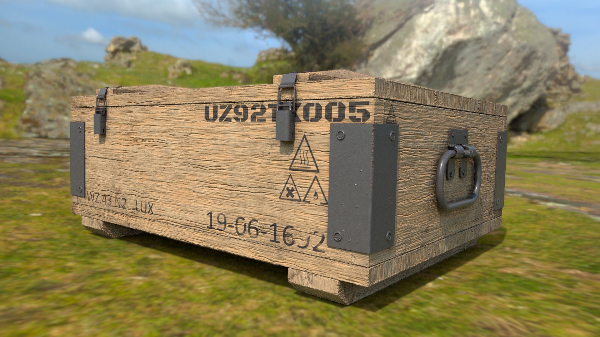 Military weapon box model - TurboSquid 1523722