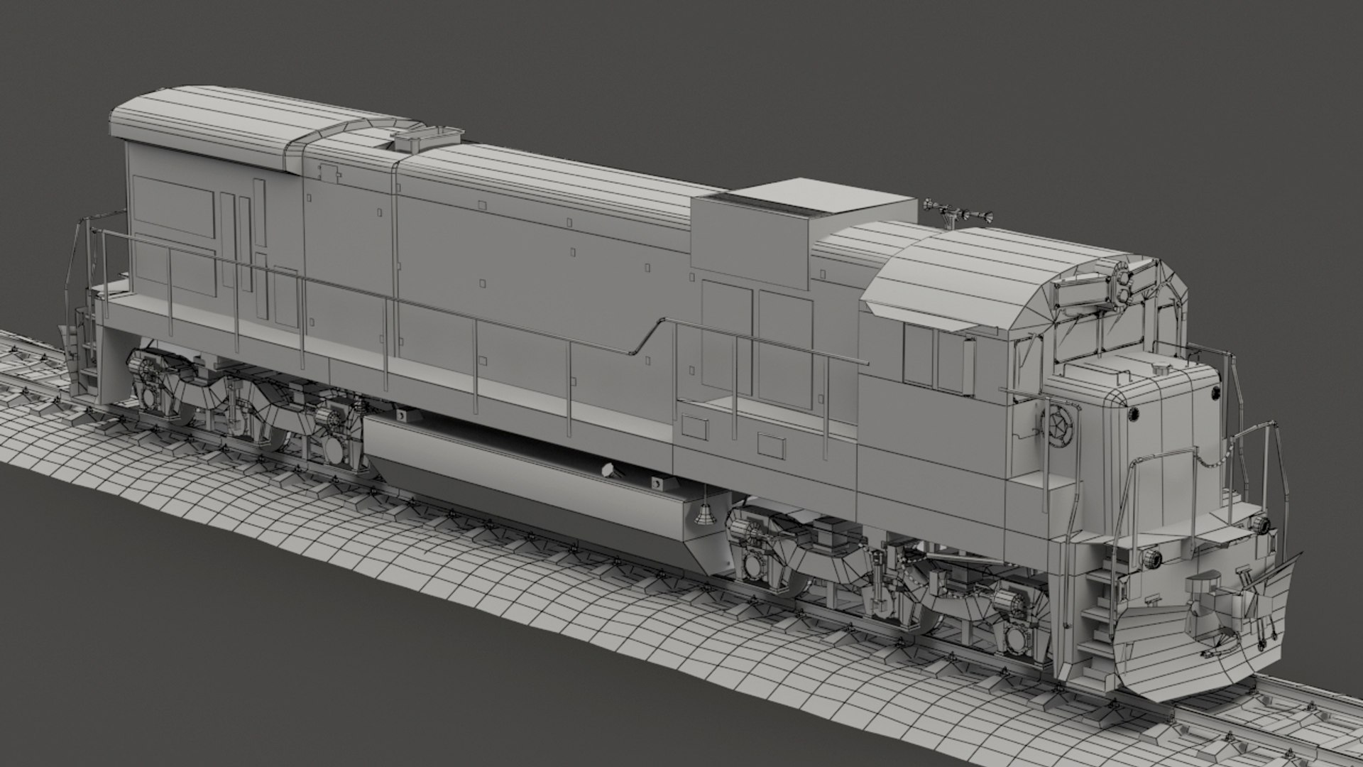 Train engine 3D model - TurboSquid 1352853