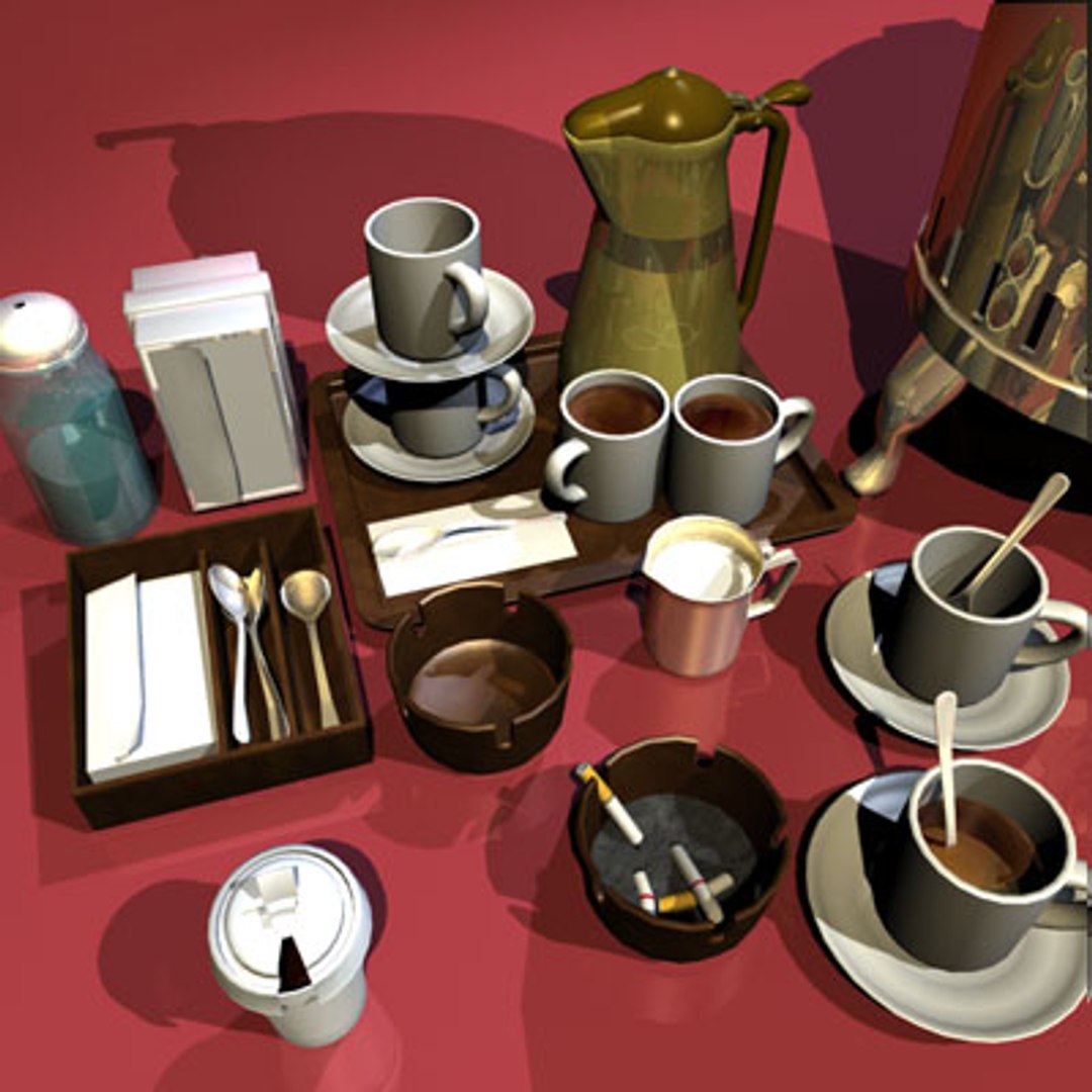 coffee prop 01 food 3ds
