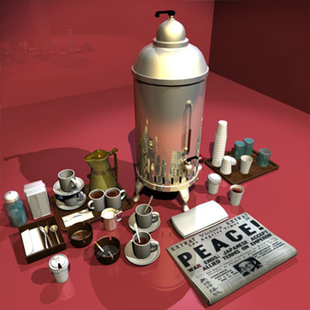 coffee prop 01 food 3ds