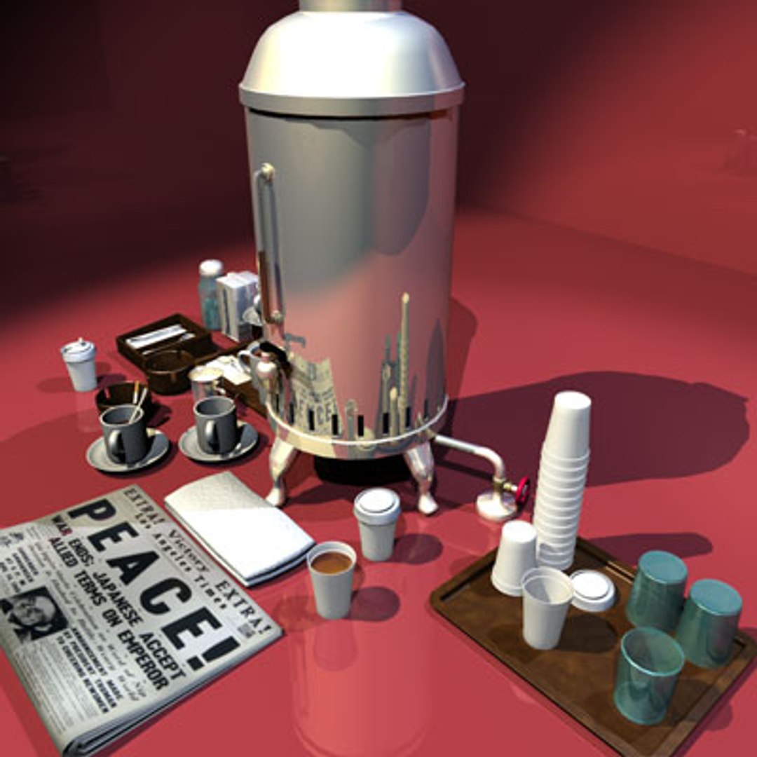 coffee prop 01 food 3ds