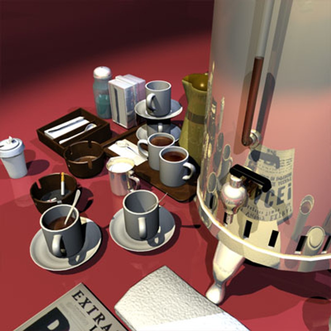 coffee prop 01 food 3ds