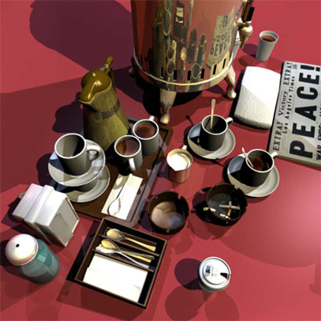coffee prop 01 food 3ds