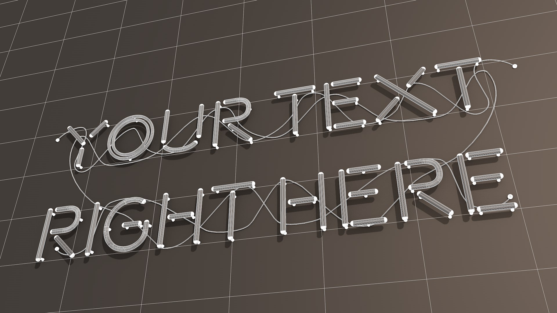 Neon Sign Editable 3D Model - TurboSquid 1448642