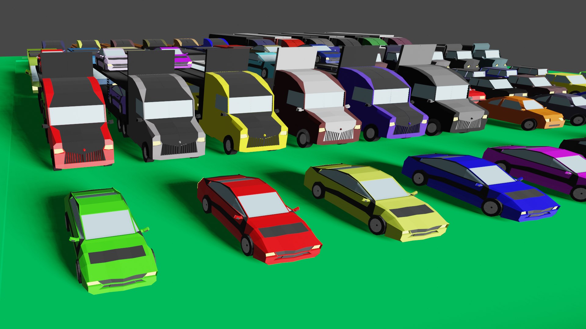 3D pack vehicles trucks cars model - TurboSquid 1643441