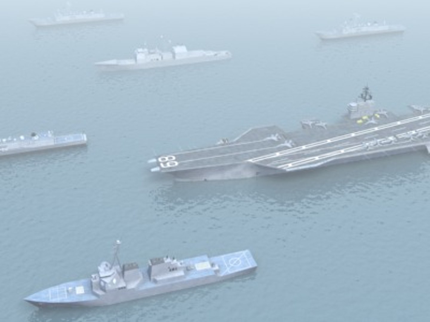 3d Model Carrier Battle Group