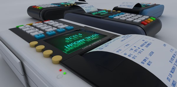 credit card reader 3d model