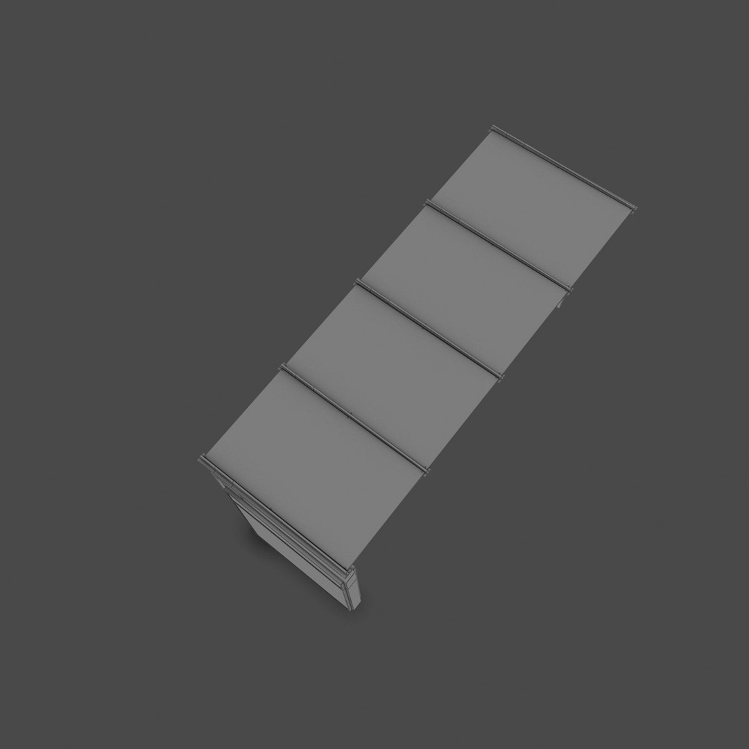 Realistic New Bus Stop 3D Model - TurboSquid 1634325