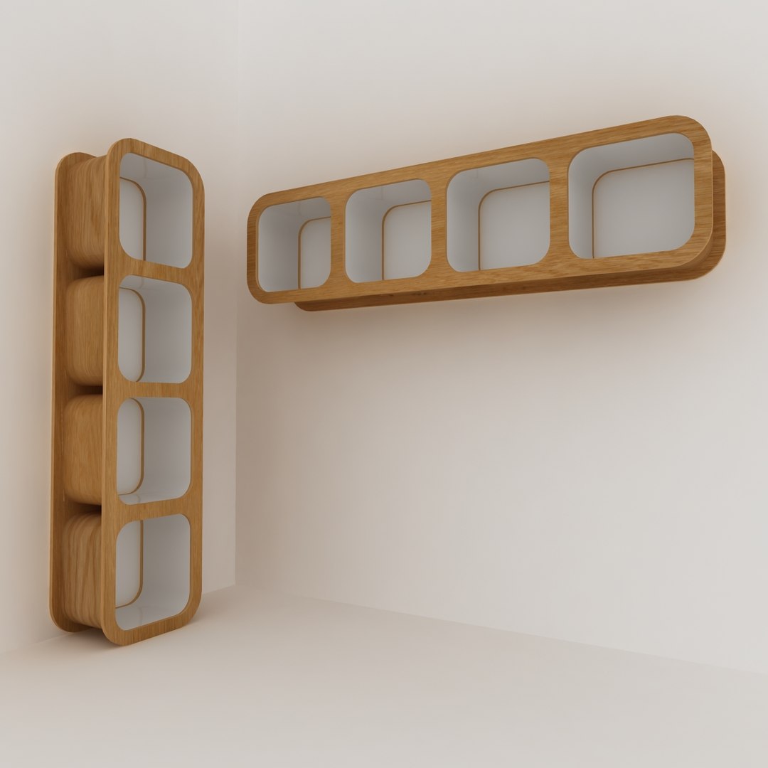 Square Shelf 3d Model