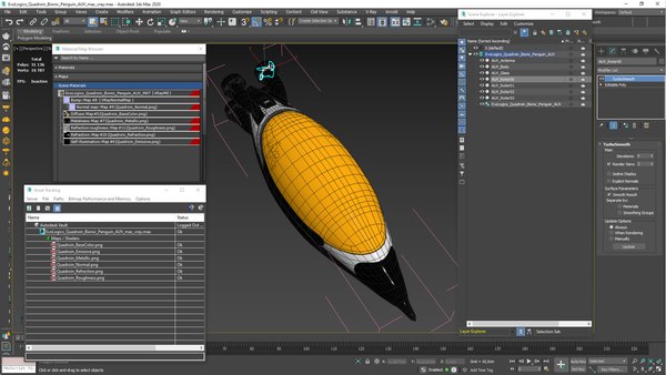 modelo 3d Vehículo todoterreno biónico EvoLogics Quadroin Bionic ...
