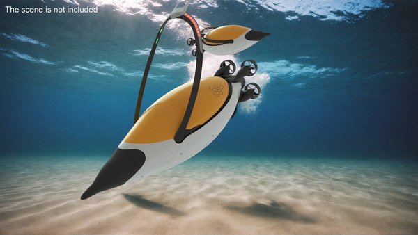 modelo 3d Vehículo todoterreno biónico EvoLogics Quadroin Bionic Penguin - TurboSquid 2382768