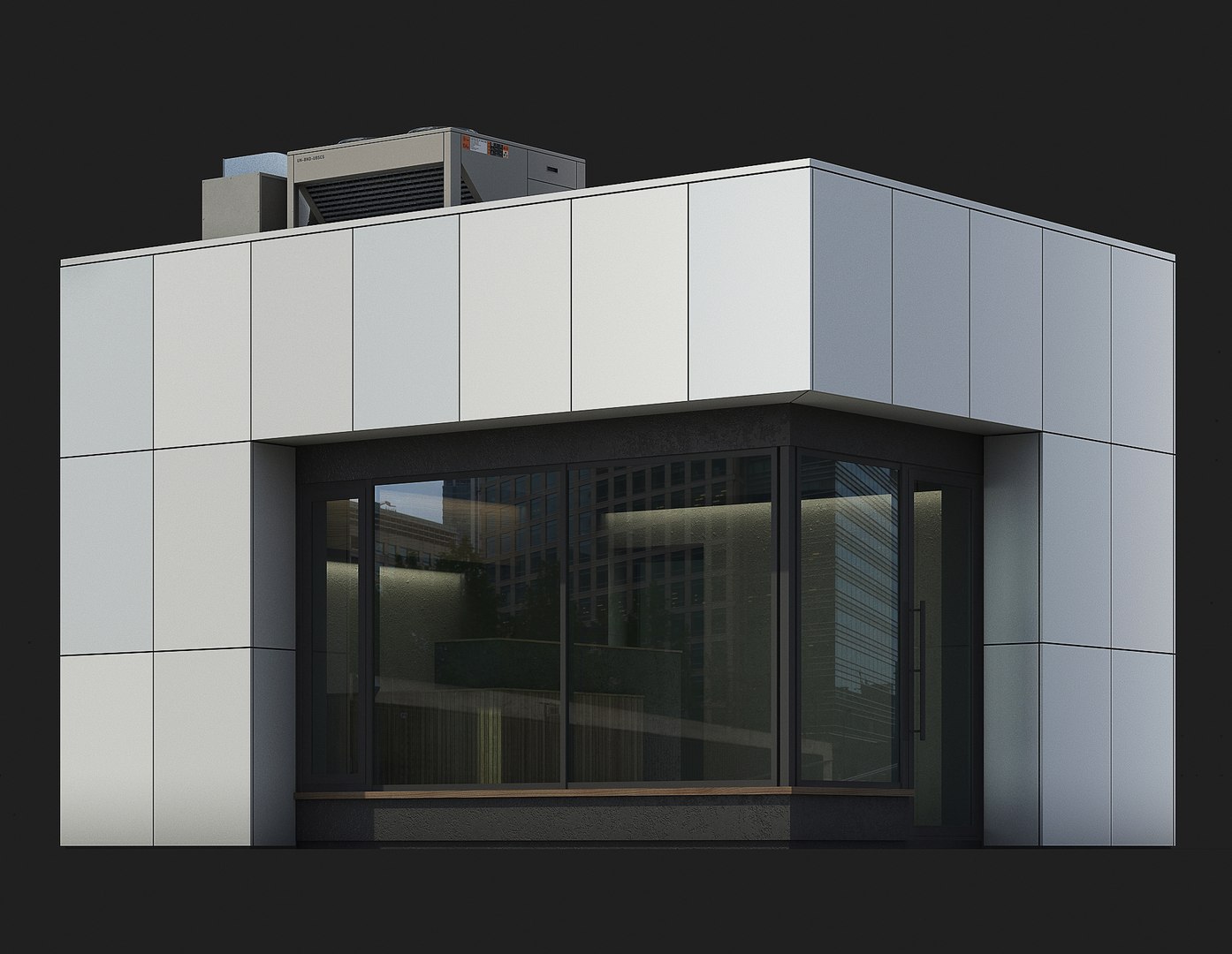 Small Commercial Building 3D - TurboSquid 2078363