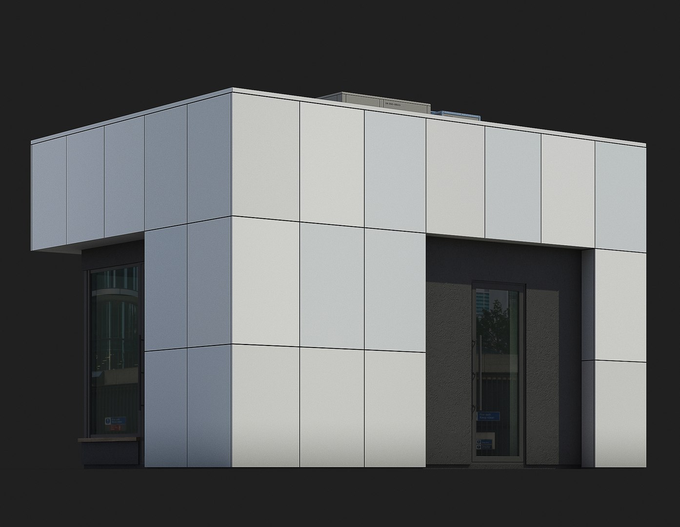 Small Commercial Building 3D - TurboSquid 2078363