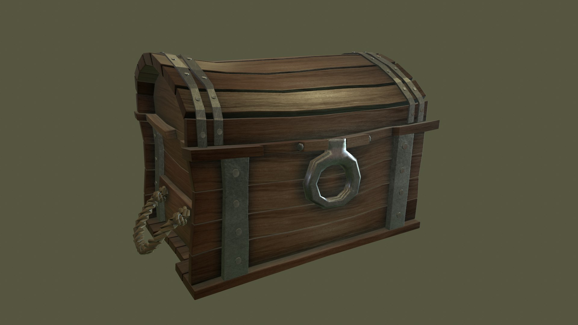 3D Cartoon Chest Model - TurboSquid 1199093