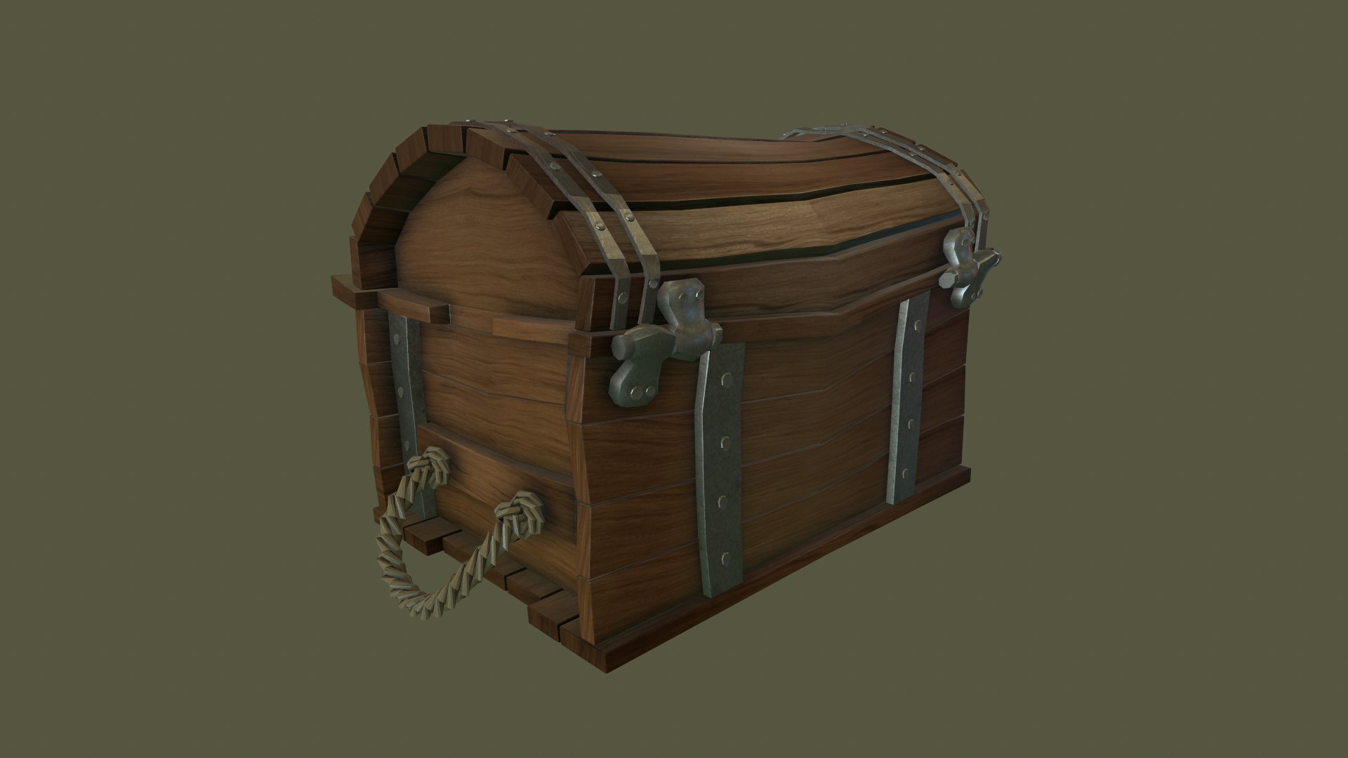 3D Cartoon Chest Model - TurboSquid 1199093